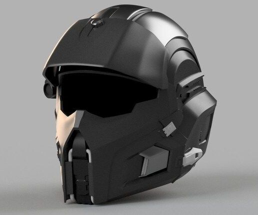 🪖 Helldivers 2 SC-34 Infiltrator Helmet 3D Cosplay 1:1・ OBJ File for 3D ...