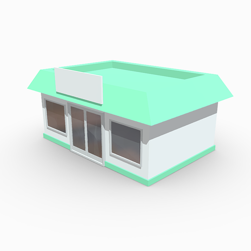 STL file Grocery Store Building House 🏗️ (OBJ)・3D print design to ...