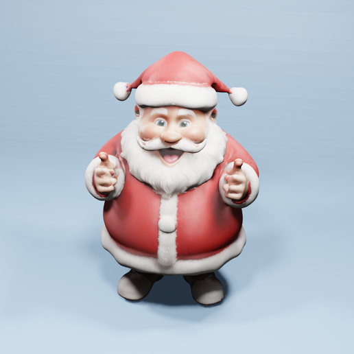 STL file Festive Santa Claus 3D Print STL - Perfect for Holiday Decor ...