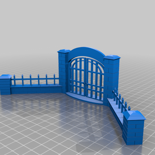 🎲 stone wall with gate 28mm・Free STL File for ・Cults