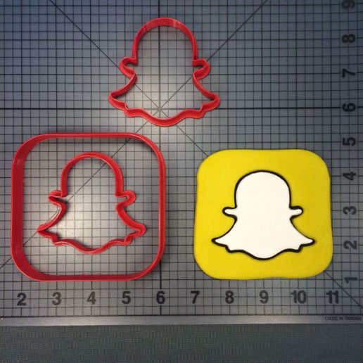 STL file COOKIE CUTTER SNAPCHAT LOGO 🍪 ・3D printer design to download・Cults