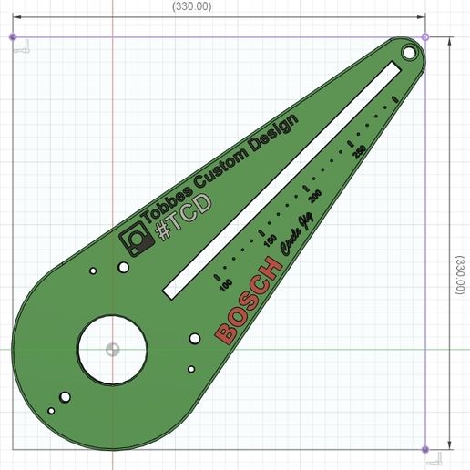 🟣 Bosch Router Circle Jig・ STL File for ・Cults