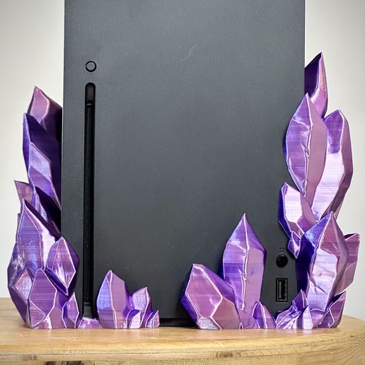 🎮 Xbox Crystal Decor Series X - Print-in-Place・ 3D File for ・Cults