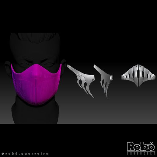 🕹 MORTAL KOMBAT 1 MILEENA MÁSCARA COSPLAY 2023・Archivo STL para ...