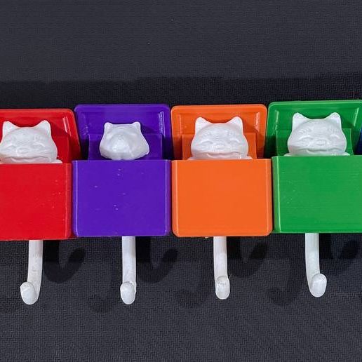 🐱 Cat key holder・ STL File for 3D printing・Cults