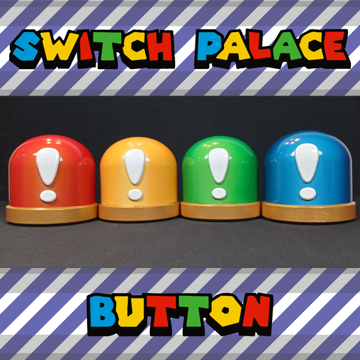 Super Mario Switch Button Nintendo・ STL File for 3D printing・Cults