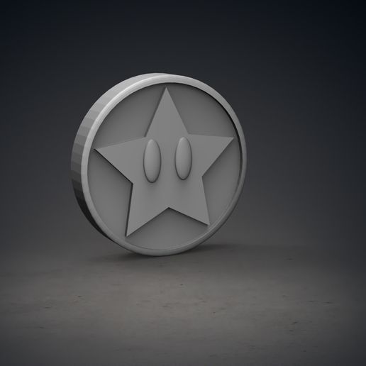 ⭐ Star Coin -Mario Bros・ STL File for 3D printing・Cults