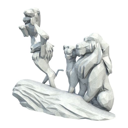 🦁 Lion King・ 3D File for 3D printing・Cults