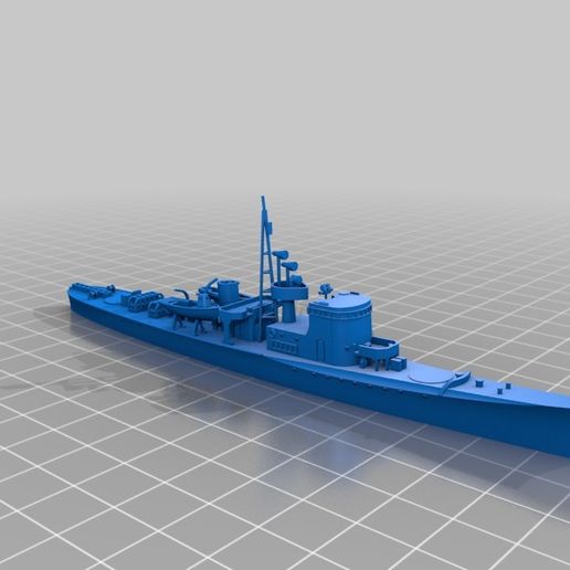 🚢 No. 13 Japanese Submarine Chaser (1/350)・Free 3D File for ・Cults