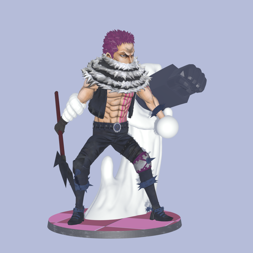 💬 Katakuri Mini Figure - One Piece・ STL File for ・Cults