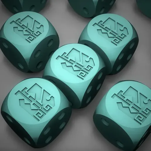 ⚔ WARHAMMER 16mm dice with SERAPHON / LIZARDMEN logo・Free STL File for ...