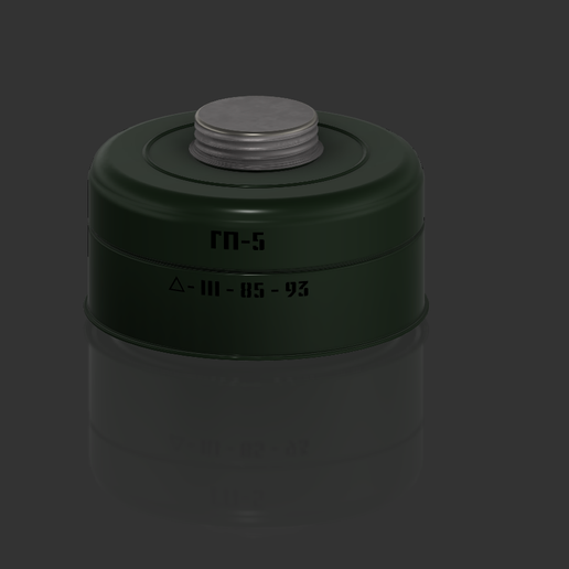 👽 Filter for gas mask GP-5・ STL File for 3D printing・Cults