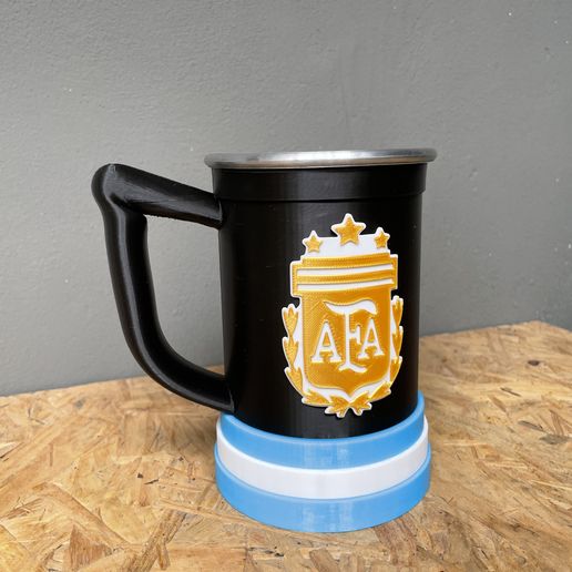 STL file Vaso Argentina con logos 🇦🇷 (3MF)・3D printable model to ...