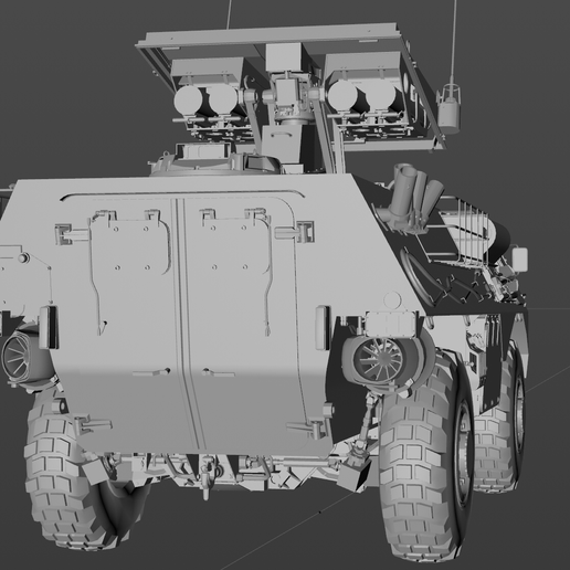 🪖 French VCAC Mephisto anti-tank missile launcher 3D model material (1 ...