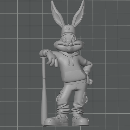 🐇 Street Bunny Inspired by Bugs Bunny - One-Piece 3D Model・ STL File ...