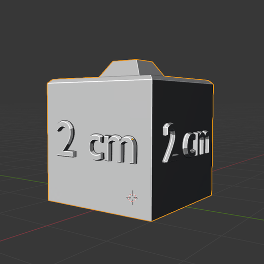 🎒 Cubo 2 cm・Archivo STL para Impresión 3D・Cults