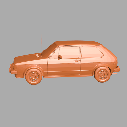 STL file Volkswagen Rabbit GTI 1984 🚗 ・3D printer model to download・Cults