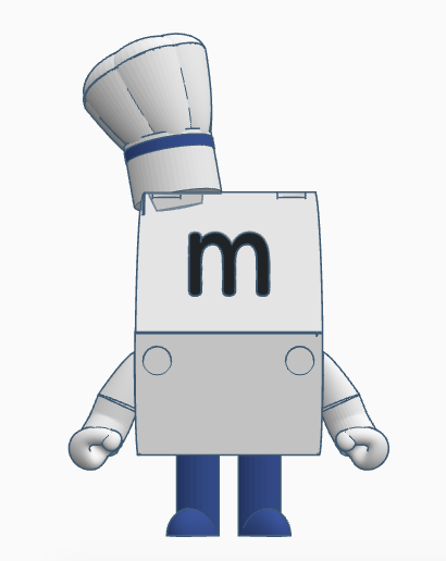 🎒 Alphablocks M Poseable Figure・ OBJ File for 3D printing・Cults