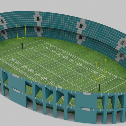 STL file American Football Stadium 🏈 ・3D printable model to download・Cults