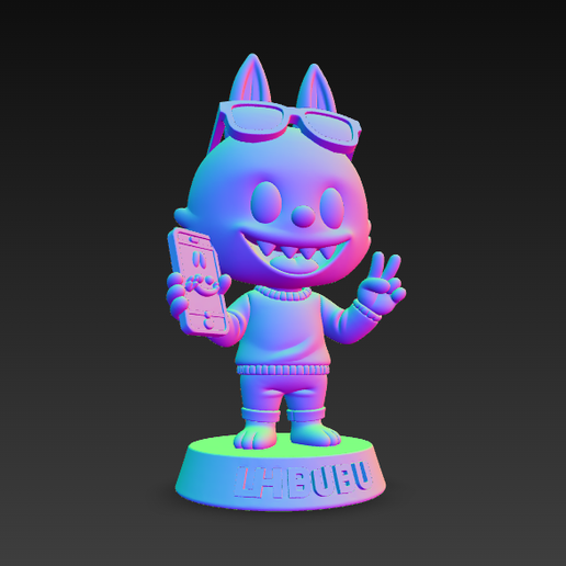 👾 Labubu Funko Pop Digital Influencer・ STL File for 3D printing・Cults