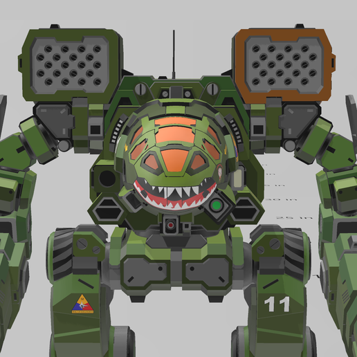😡 American Mecha Angry Feline Prime- new poses・Free 3D File for 3D ...