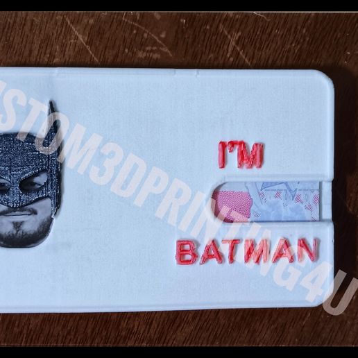 🆕 Batman 3d Printed Wallet and 2 Flat Credit Card Holder・ STL File for ...