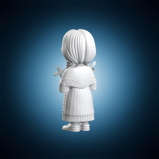 📁 Saint Kateri Tekakwitha Catholic Icon・ 3D File for 3D printing・Cults