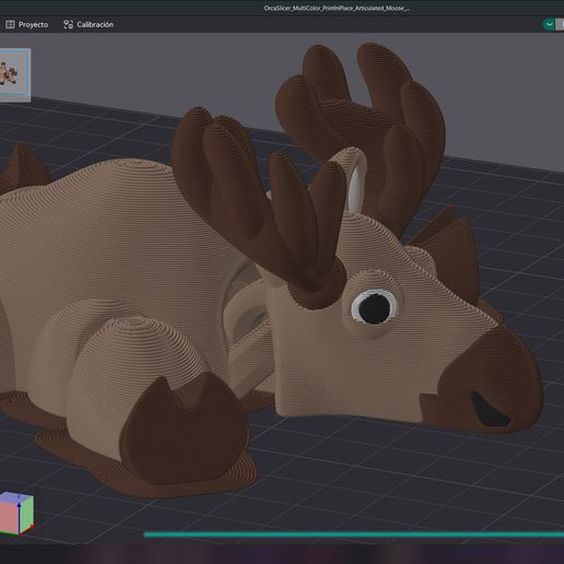 🐉 Print In Place Articulated Moose・ STL File for 3D printing・Cults