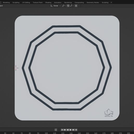 📊 Double Decagon Radionic Chart (3D Model)・ STL File for 3D printing・Cults