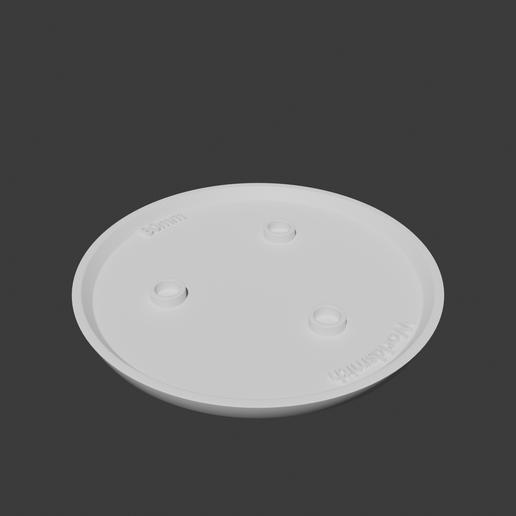 🧲 80mm round base・ OBJ File for 3D printing・Cults