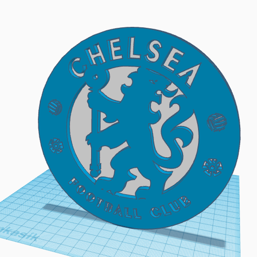 🏈 Chelsea wall decoration・ STL File for ・Cults