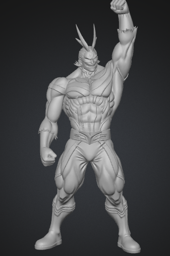 👾 ALL MIGHT・ STL File for 3D printing・Cults