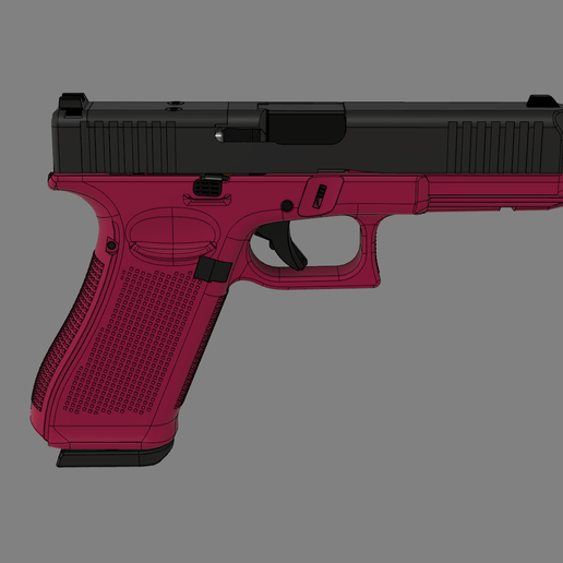 Fichier STL GLOCK 17 MOS (CAD VERSION) 🔫 (STEP)・Objet imprimable en 3D ...