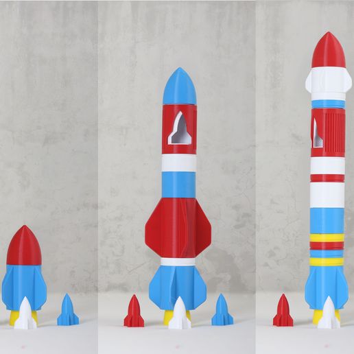 3D file Modular Rocket 🚀 ・Model to download and 3D print・Cults