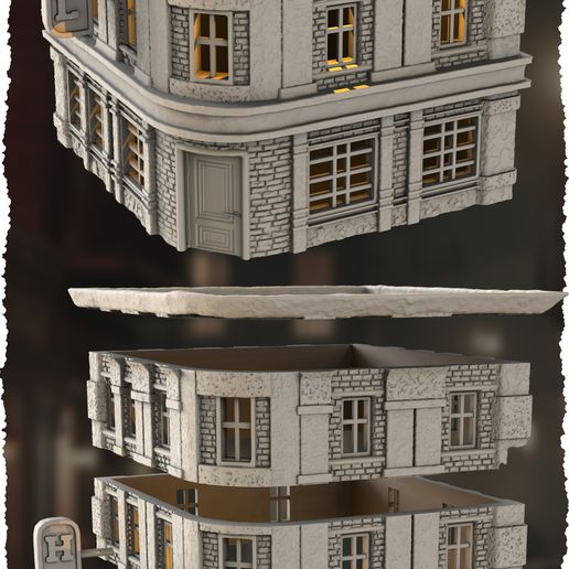 Archivo STL Mafia City Architecture - Mafia hotel 🏙️ ・Plan de impresora ...