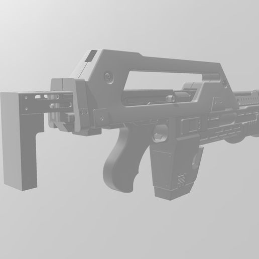 👾 M41A Pulse Rifle (Aliens) STL・ STL File for 3D printing・Cults