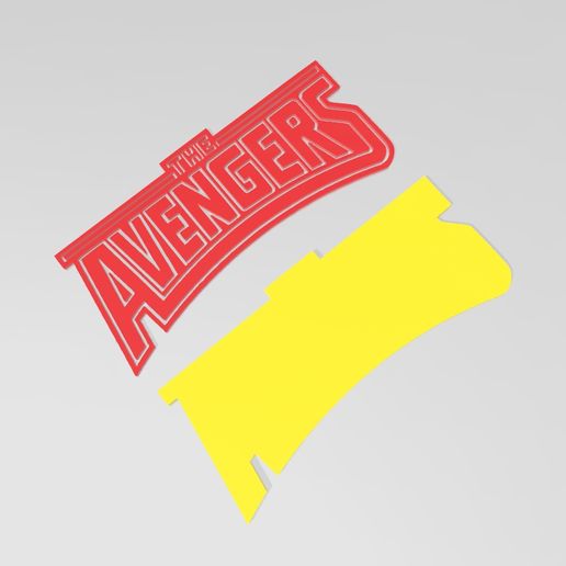 🦸 THE AVENGERS LOGO・ STL File for ・Cults