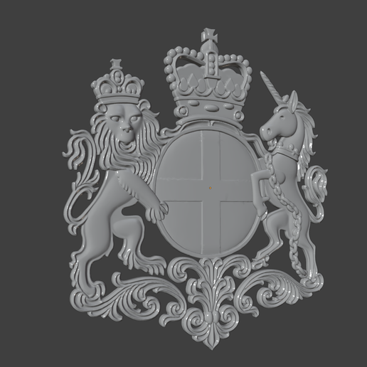 📚 English Royal Crest・ STL File for 3D printing・Cults