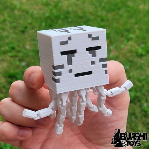 🕷️ PACK GHASTS MINECRAFT FLEXI ARTICULATED TOY (3mf Included)・ 3D File ...