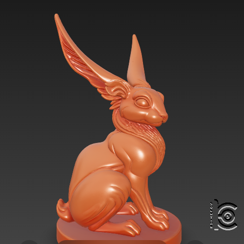 🐇 Mythical Long-Eared Hare - 3D Model for Printing・ STL File for 3D ...