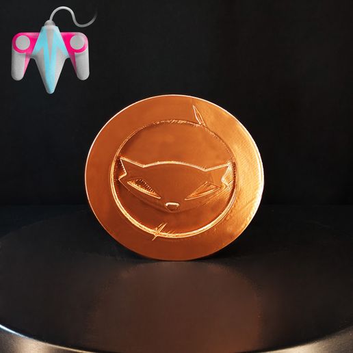 🪙 Sly Cooper Coin・ STL File for 3D printing・Cults