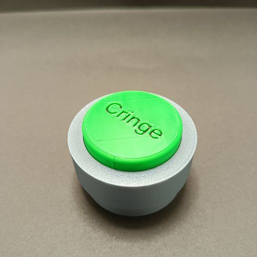 👌 the Cringe Button fidget toy・ STL File for 3D printing・Cults