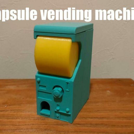 STL file Mini Capsule vending machine 🧸 ・3D print design to download・Cults
