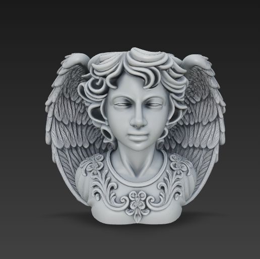 👼 Angel Bust Planter: A 3D Printed Object of Serenity and Grace・ STL ...