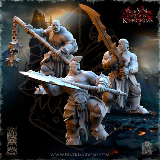 🎲 Nestah Orcs Wildlings・ 3D File for 3D printing・Cults