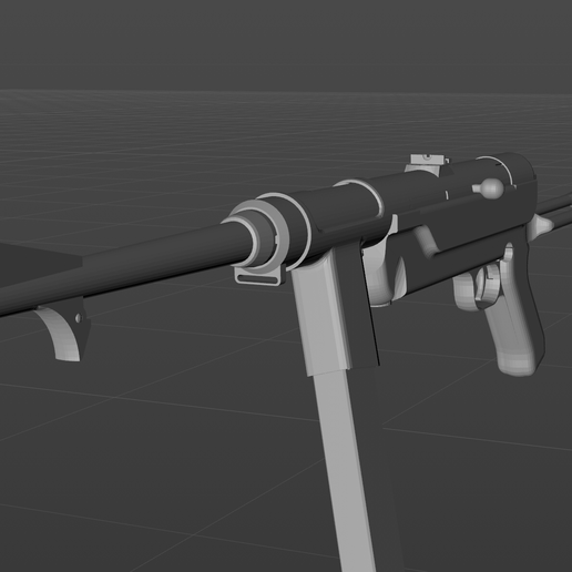 STL file German Erma EMP36 submachine gun digital model material 🔫 ...