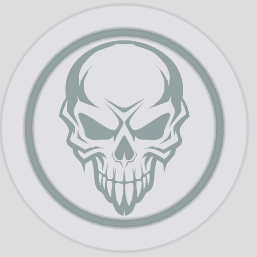 💀 Skull Coaster・ STL File for 3D printing・Cults