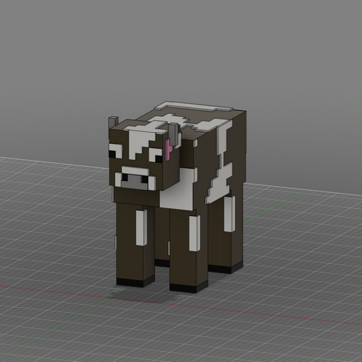 🐄 Minecraft cow・Free 3D File for ・Cults