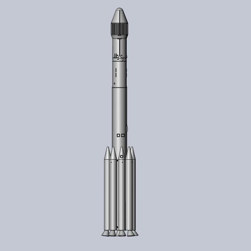 🚀 Delta II Heavy Rocket Printable Miniature・ STL File for ・Cults