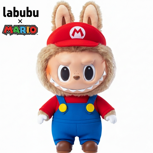 🤓 Labubu x Mario- FanArt・Archivo STL para Impresión 3D・Cults
